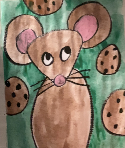 If You Give a Mouse a Cookie (Guided Art Lesson with video) by Brittany ...