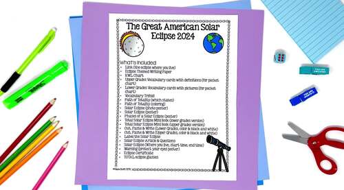 Solar Eclipse 2024 Activities - Great American Total Solar Eclipse Lessons