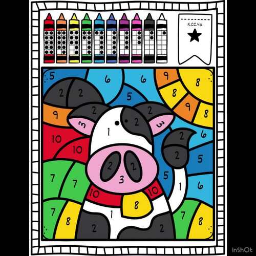 Subitizing Numbers within 10 Math Coloring Activities by Serendipity ...