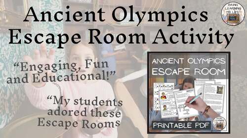 Ancient Olympics Escape Room | Social Studies & Ancient History Activity