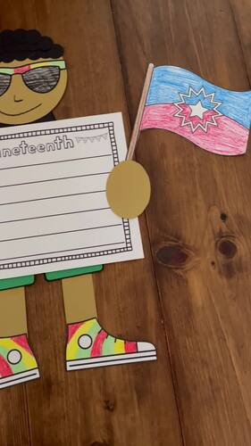 Juneteenth Writing Craft - Juneteenth Kid Craft and Writing Pages