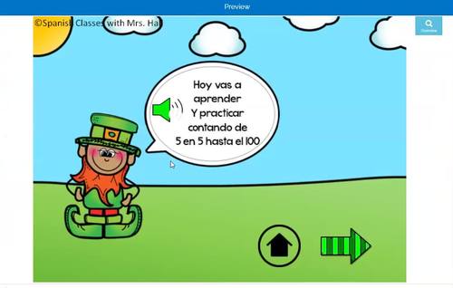 Skip counting by 5's - Serie del 5 *Boom Cards by Spanish Classes with ...