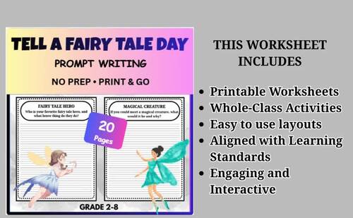 Celebrate Tell a Fairy Tale Day: Creative Writing Prompts for Grades 2–8