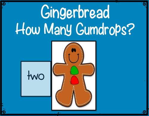 Gingerbread Counting Games: How Many Gumdrops on the Gingerbread Man?