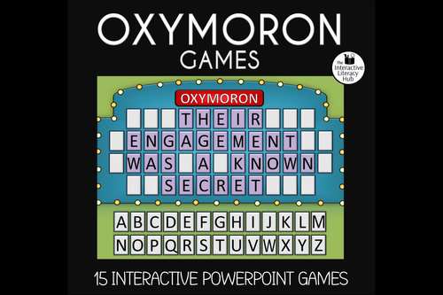 Oxymoron Games - Examples of Oxymorons in Sentences - 15 PowerPoint Games