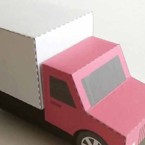 TRUCK Type D. Paper Toy / Gift Box by ixia3d | TPT