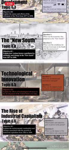 AP US History Semester 2: Daily Lesson Bell Work and Reading Log Slides