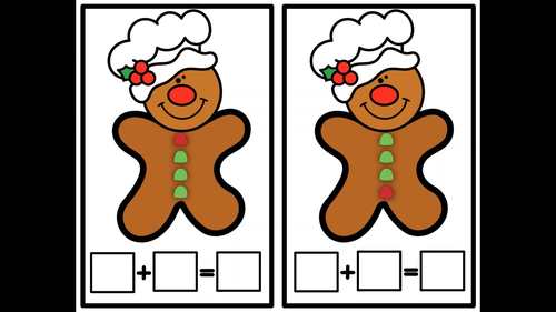 Gingerbread Man: Sums 1 to 5 by prekrox | Teachers Pay Teachers