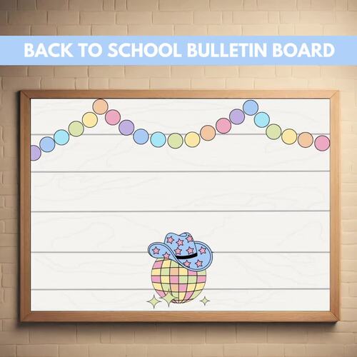 Disco Western Howdy Back to School Bulletin Board Kit | August Bulletin