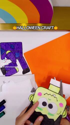 Frankenstein Craft Halloween Monster October Bulletin Board ...