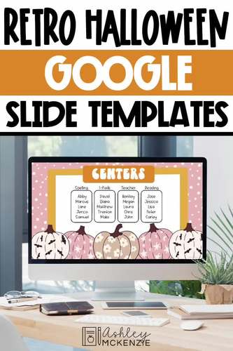 Retro Halloween Slides Templates | Distance Learning | for Google Slides