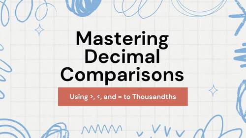 Decimal Detectives: Rigorous Comparing Decimals Lesson +Worksheet 5th ...