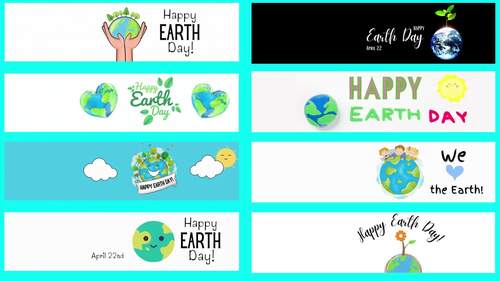 Earth Day Google Classroom ANIMATED Banners by The Kindergarten