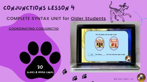 Coordinating Conjunctions Lesson EITHER/OR, NEITHER/NOR #4 Slide/Boom Duo