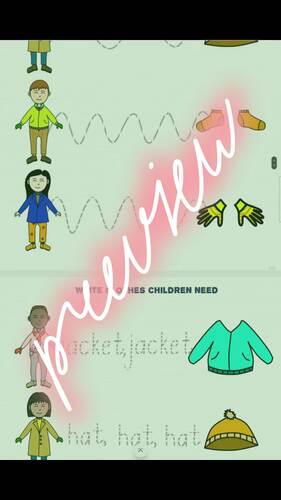 ACTIVITIES PACK "WARM CLOTHES" - TENSES, VOCABULARY, WRITING - Make It Easy