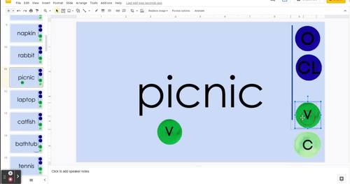 Intro to Syllable Division Google Slides™: VCV VCCV VCCCV Phonics Practice