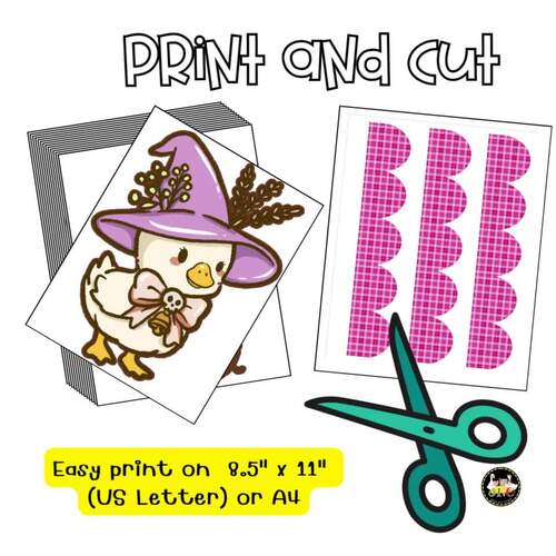 Kawaii Silly Goose Halloween Bulletin Board Kit, Classroom Door Decor ...