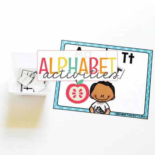 ALPHABET MATCH LITERACY CENTER by Mrs Jones' Creation Station | TPT
