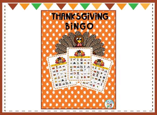 Thanksgiving Themed Bingo | Vocabulary | 30 Cards by Pint Size Learners