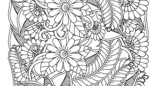 46 Stress Relief Coloring Pages | Zen Tangle Doodle Coloring Pages