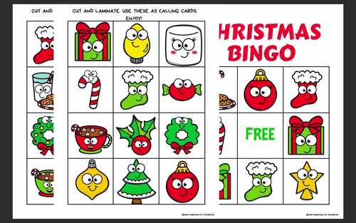 Christmas Bingo Game Activity - PreK, Kindergarten, First, Second ...
