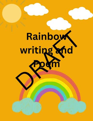 Rainbow writing and Poem by The Hippie Teacher 77 | TPT