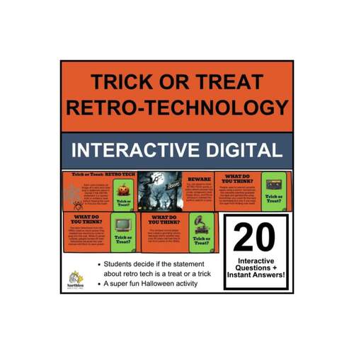 Halloween Old Retro Technology Trick or Treat Interactive Digital Flip ...