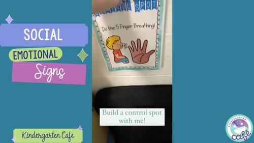 Social Emotional Learning Strategies Signs, Visuals, and Posters
