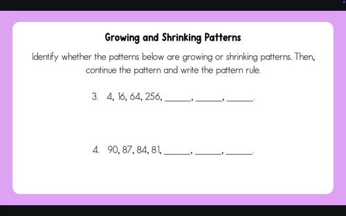 Grade 6 Ontario Math | Patterning & Algebra Worksheets & Slides | Equations