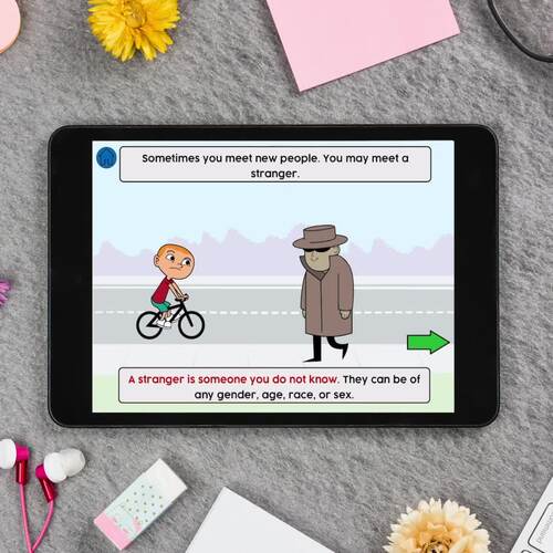 Stranger Danger Social Story & Questions | Boom Cards by ABA Learning ...