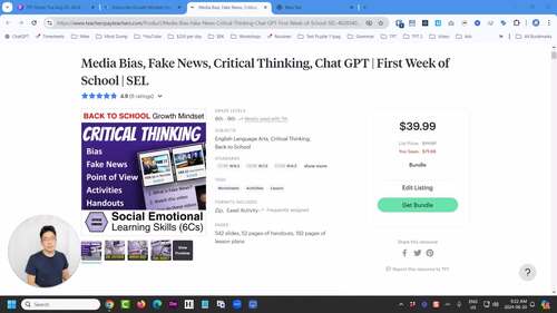 Middle School Critical Thinking, Media Bias, Fake News, ChatGPT | SEL