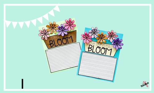 Spring Flowers Writing Craft Activity for May 1st 2nd 3rd Grade | TPT