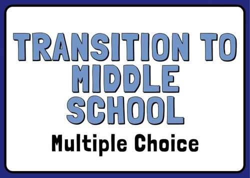 Middle School Transition Activity for Autism - Prepare for Change & New ...