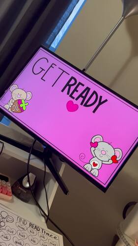 Decodable Valentine's Day CVC Blending Fluency Game by 180 Days of Reading