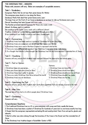 Christmas Themed Information Texts - Reading Strategy Comprehension