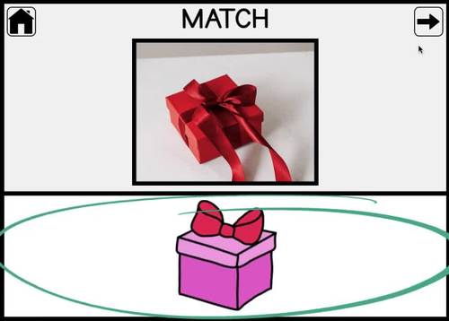 Valentine's Day Non-Identical Matching - Differentiated Boom Cards