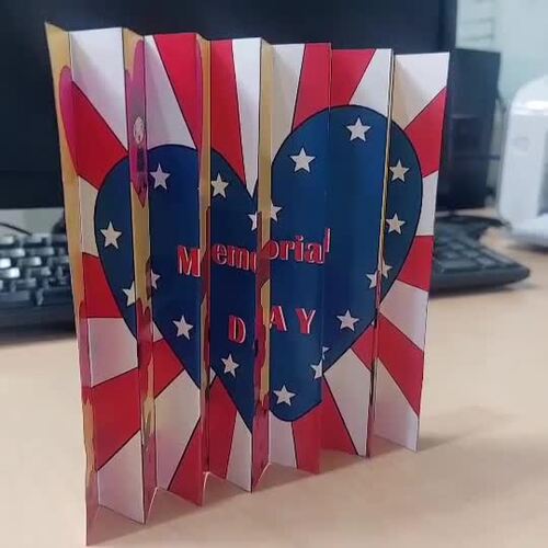 Memorial Day Craft Agamograph Bulletin Board / Coloring Pages Craft Art