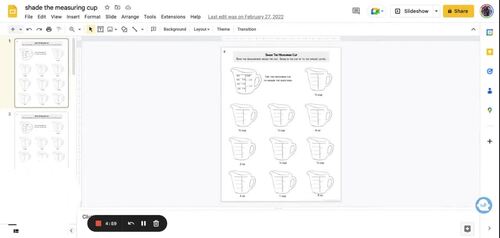 Life Skills Math Measurement For Cooking In FCS Using Cup and Ounces