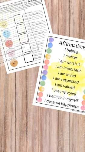 Confidence Building Games & Worksheets — SEL Character Education Unit ...