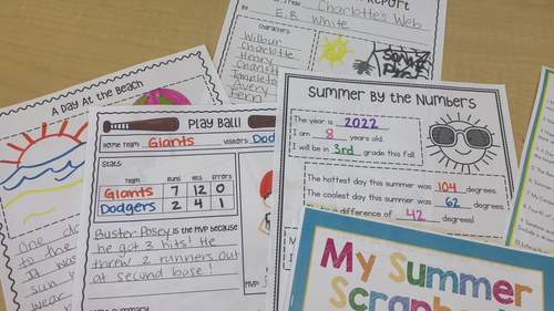 Summer Scrapbook: Fun and Interactive Writing Activities | TPT