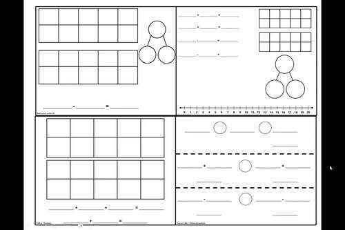 Mini Math Graphic Organizers | Second Grade | Task Box Graphic Organizers