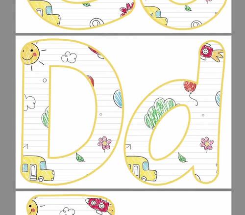 BACK TO SCHOOL Themed Letter & Bunting Sets BULLETIN BOARD by TechLitTeach