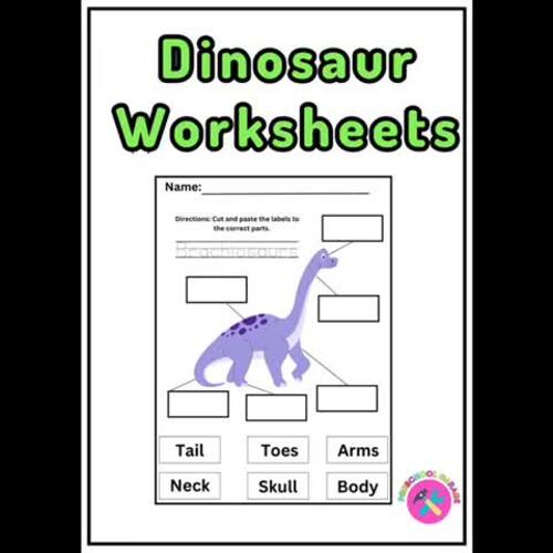Dinosaur Worksheets Packet by Preschool Garage | TPT