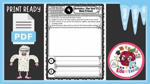 Yeti Are The Worst Reading Comprehension | December Drawing & Writing ...