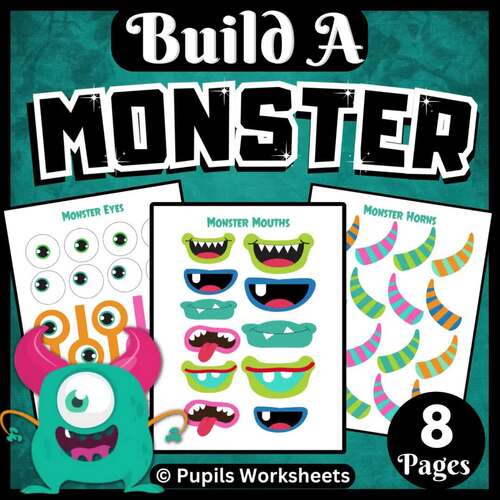Build A Monster Craft Activity I Fun Summer and End of Year Craft Activity