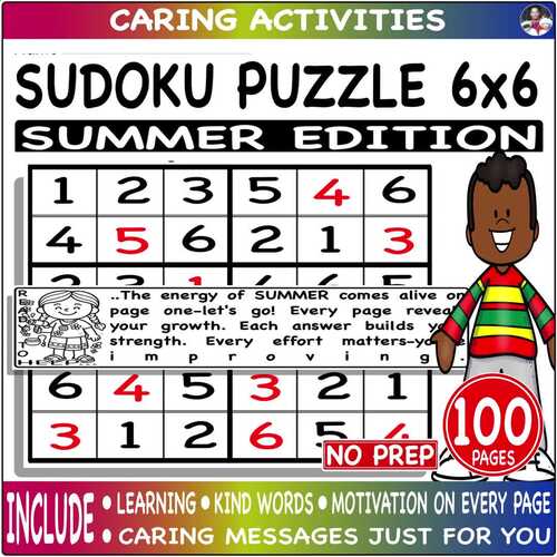 6 x 6 Sudoku Puzzles for Critical Thinking & Logical Reasoning Hero ...