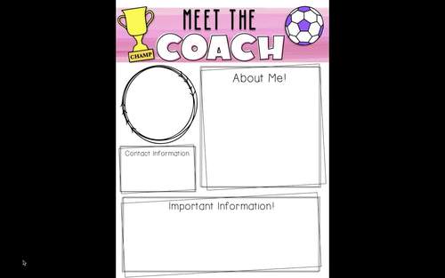 Meet the Coach - Soccer! by Pre-K Perfection | TPT