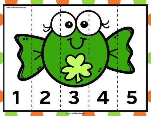 St. Patrick's Day Alphabet and Number Order Puzzle (Math and Literacy ...