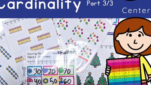 Counting by Tens | Count to 100 by 1s and 10s | Kindergarten Math Center