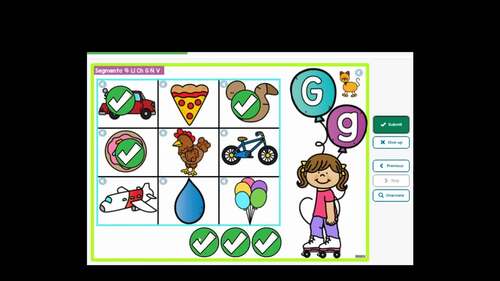 Repaso de Sonidos Iniciales: Ll, Ch, G, Ñ, V [Boom Cards] by prekrox